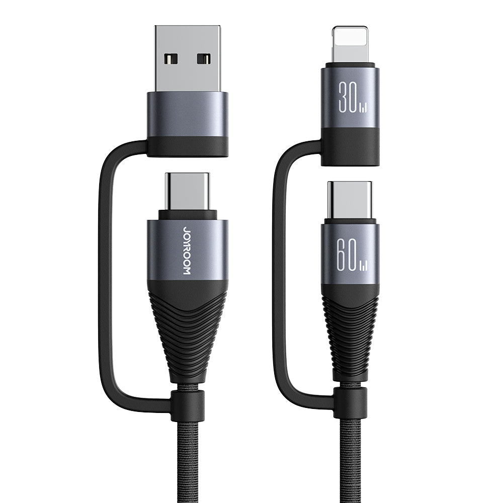 60W 4-in-1 Fast Charging Cable for Phones & Tablets – Easy Gadgets