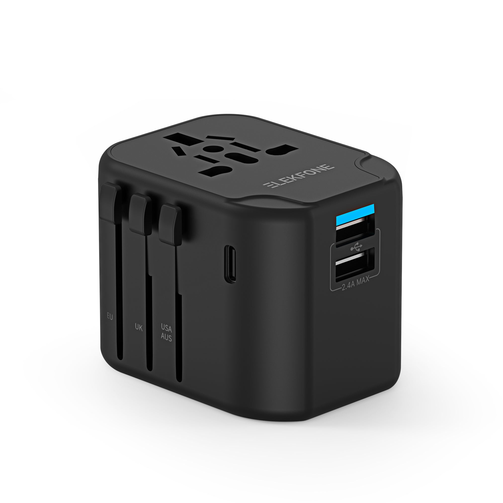 Universal Travel Power Adaptor 12W Dual USB Ports – Easy Gadgets