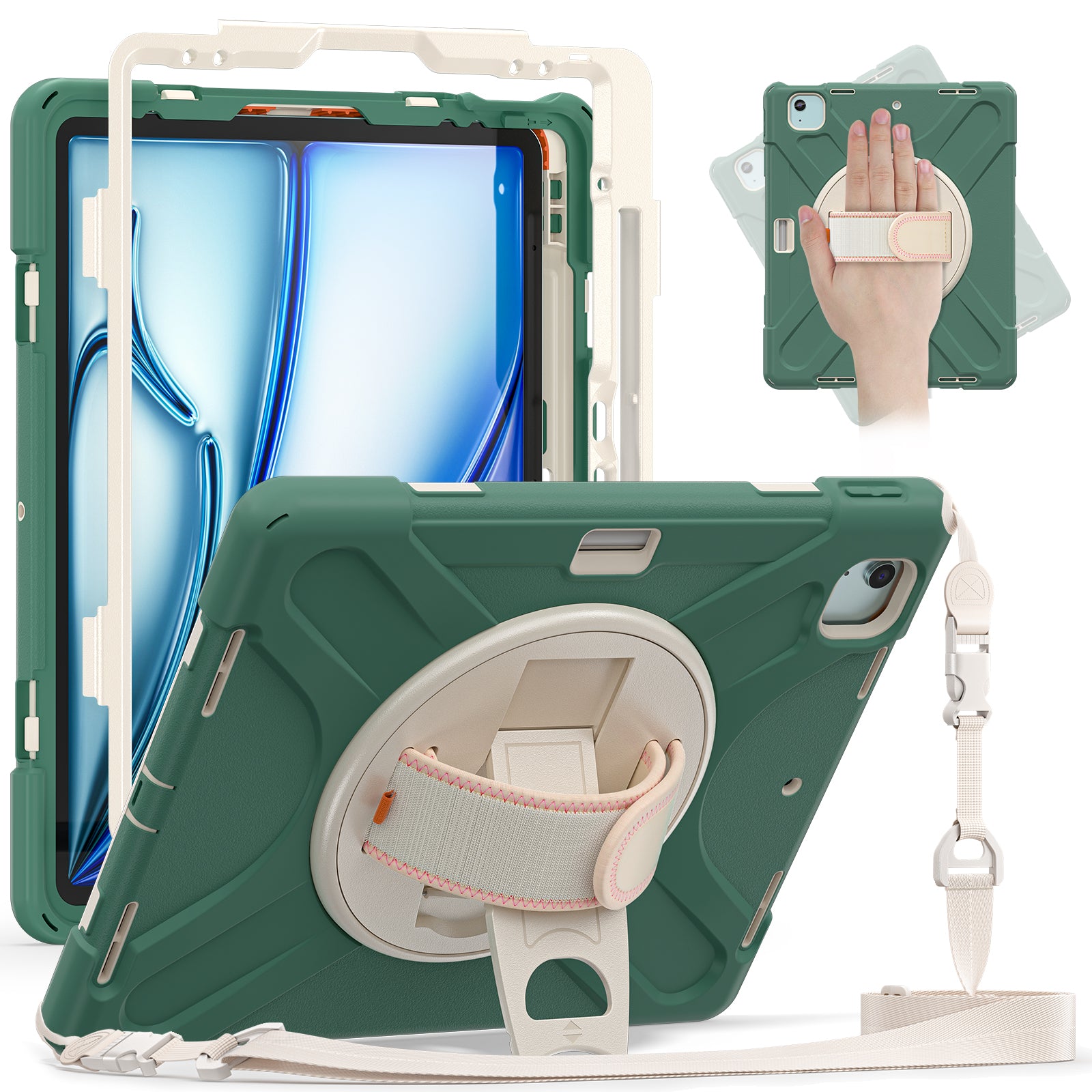 13-inch iPad Air Case - 6th Gen Case - Green – Easy Gadgets