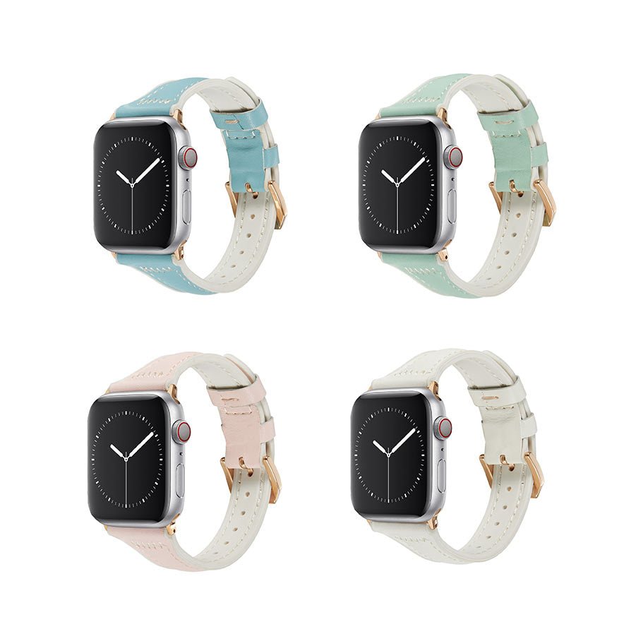Slim Candy Leather Band for All Apple Watch Sizes – Easy Gadgets