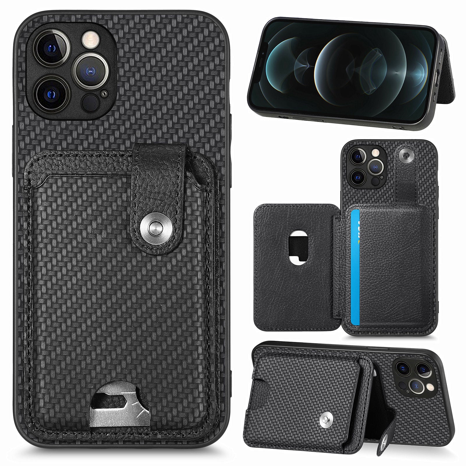 iPhone 12 Pro Max RFID Wallet Case - Secure & Stylish Protection – Easy ...